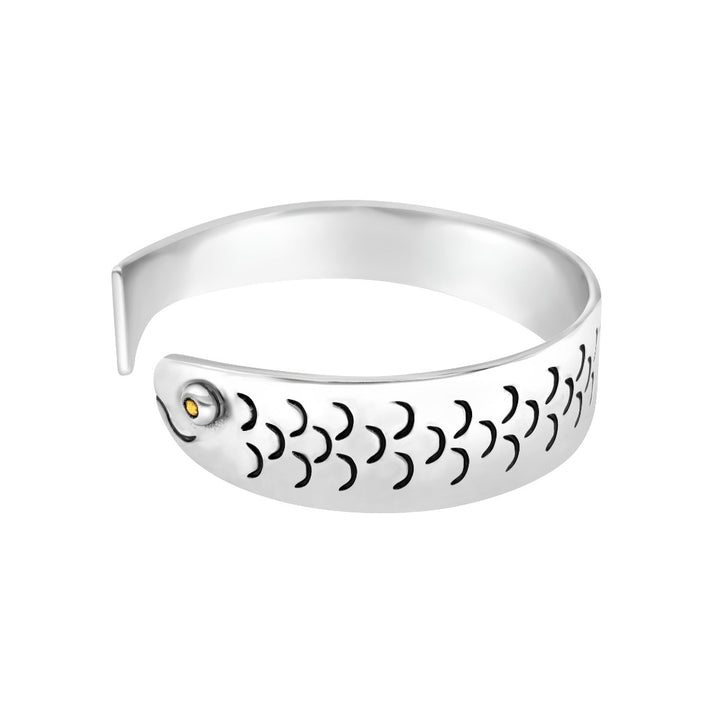 Made On Cape Cod. Fish Cuff Bracelet - 925 Sterling Silver – Michael's ...